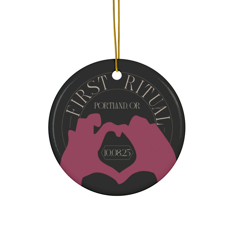 Pink/grey Ornament - Etsy