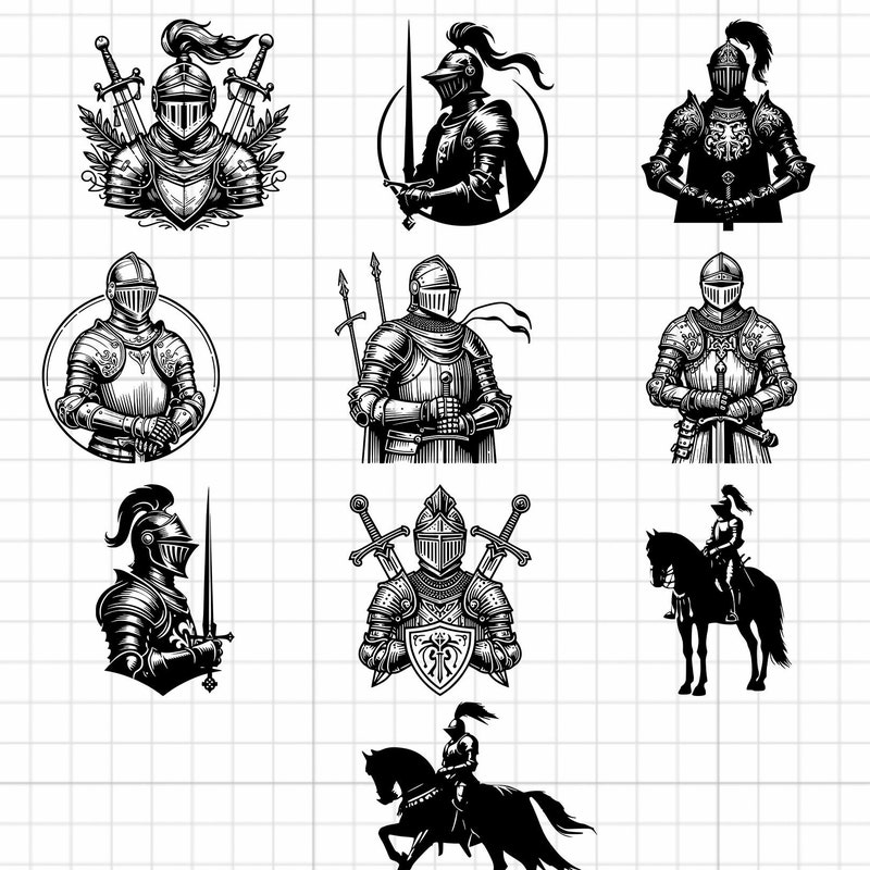 Knights Svg - Etsy