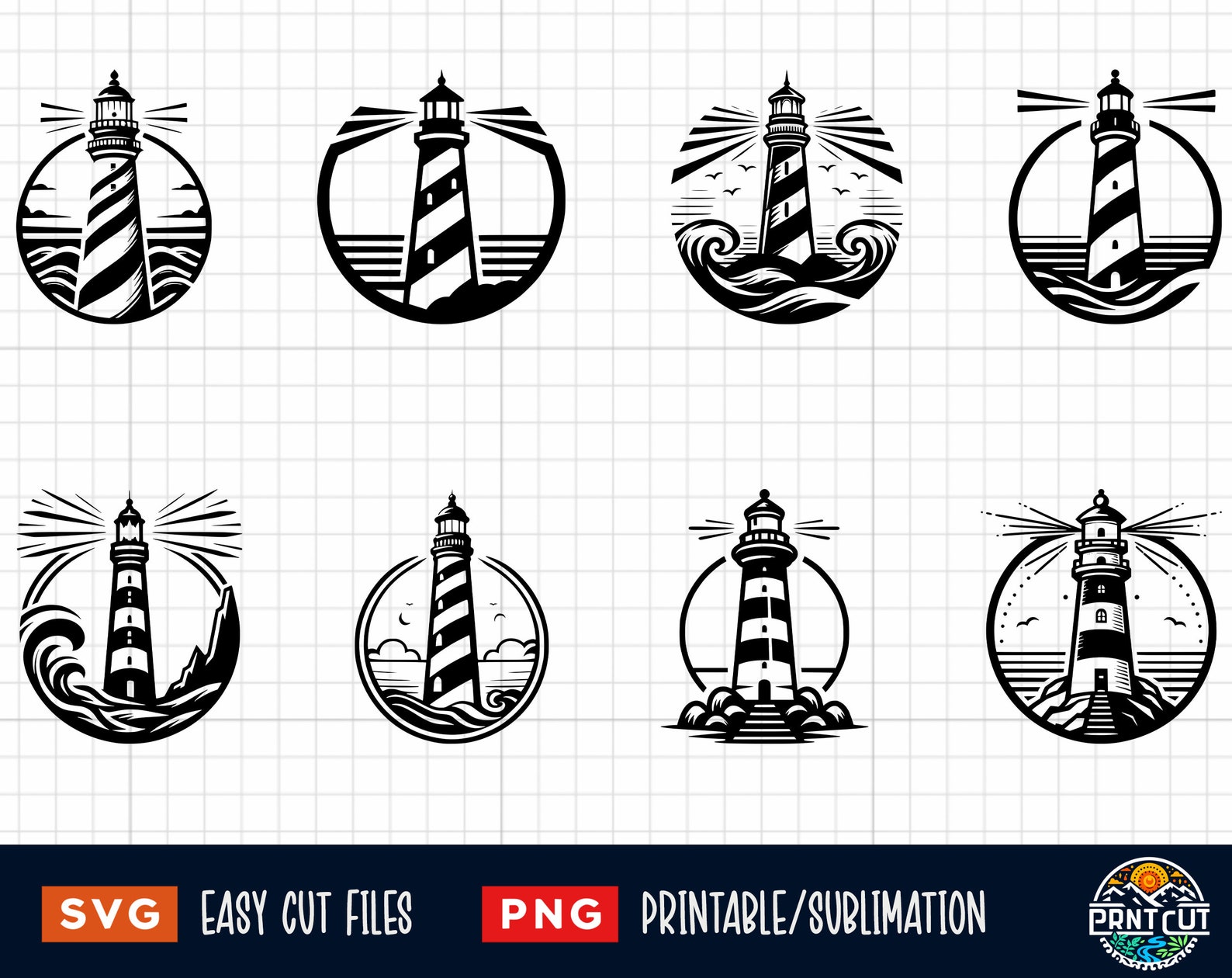 24 Lighthouse Svg Bundle, Lighthouse Svg, Lighthouse Cut Files ...