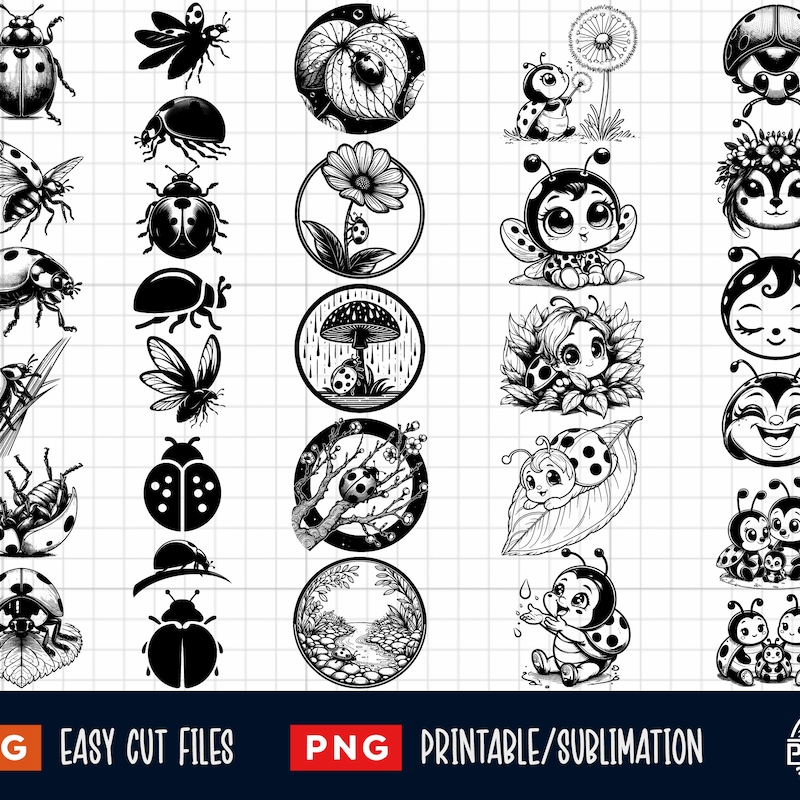 Lady Bug Clip Art - Etsy