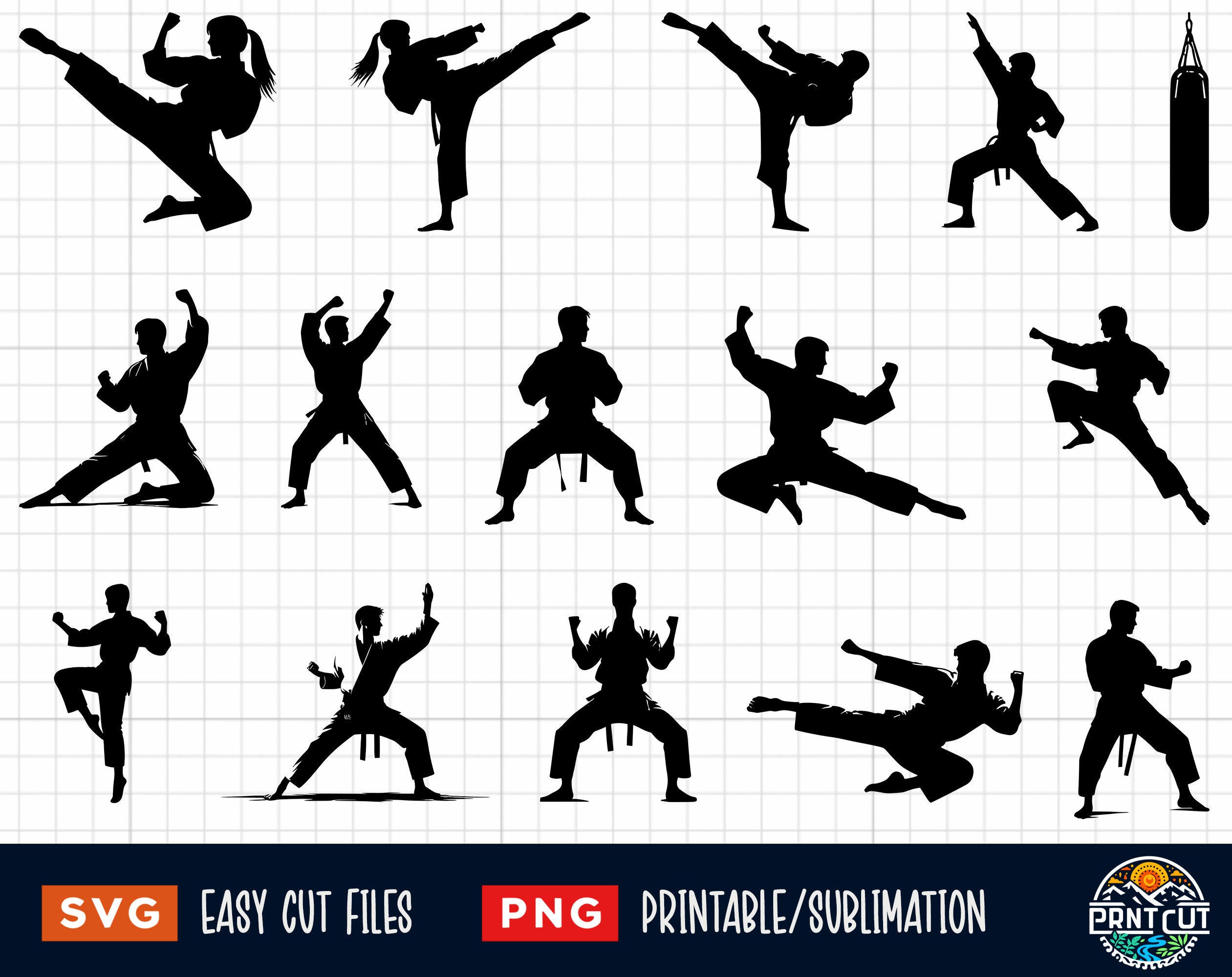 30 Karate SVG Bundle, Karate Svg, Karate Png, Taekwondo Svg, Karate ...