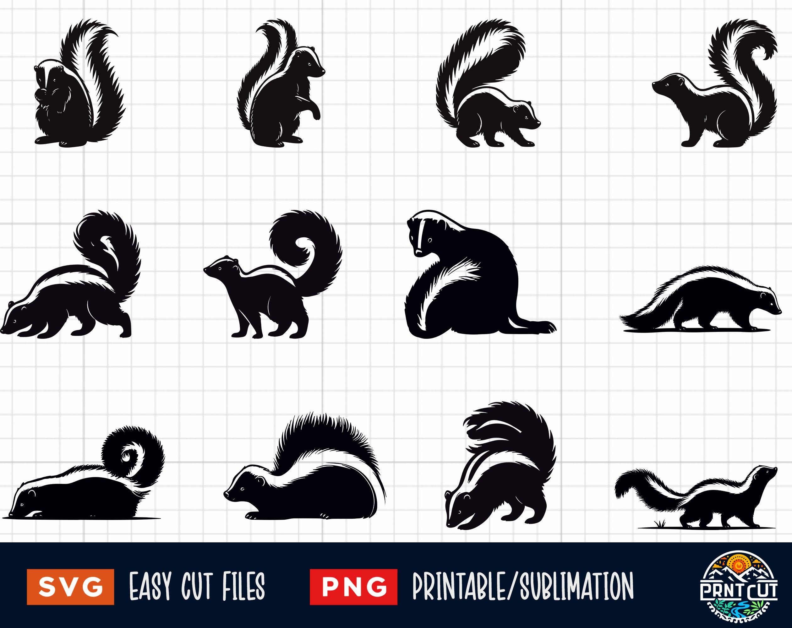 26 Skunk SVG Bundle, Skunk Svg, Skunk Png, Skunk Fart Svg, Skunk Cut ...