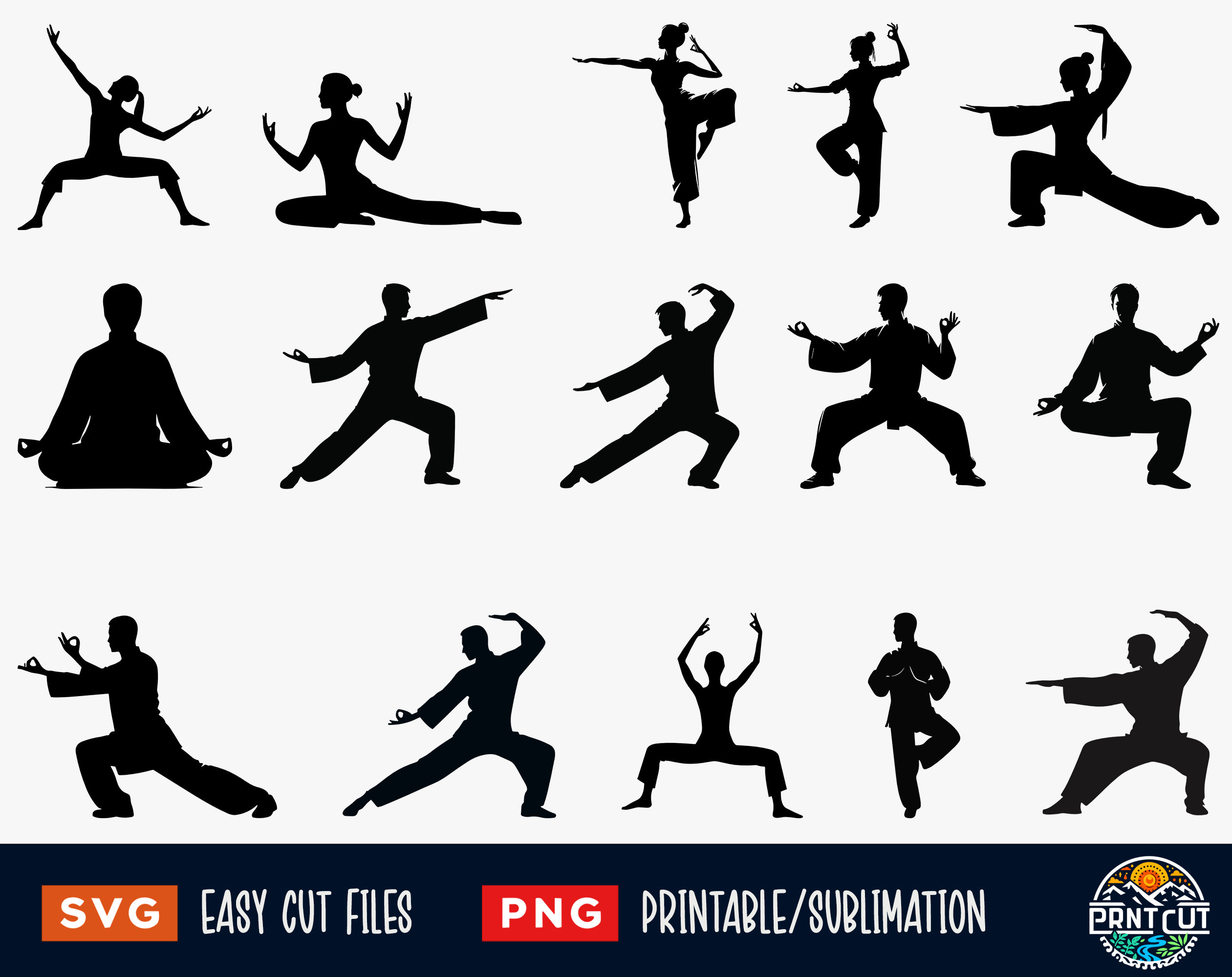 15 Qi Gong SVG Bundle, Qi Gong Svg, Qi Gong Png, Qi Gong Cut File, Qi ...