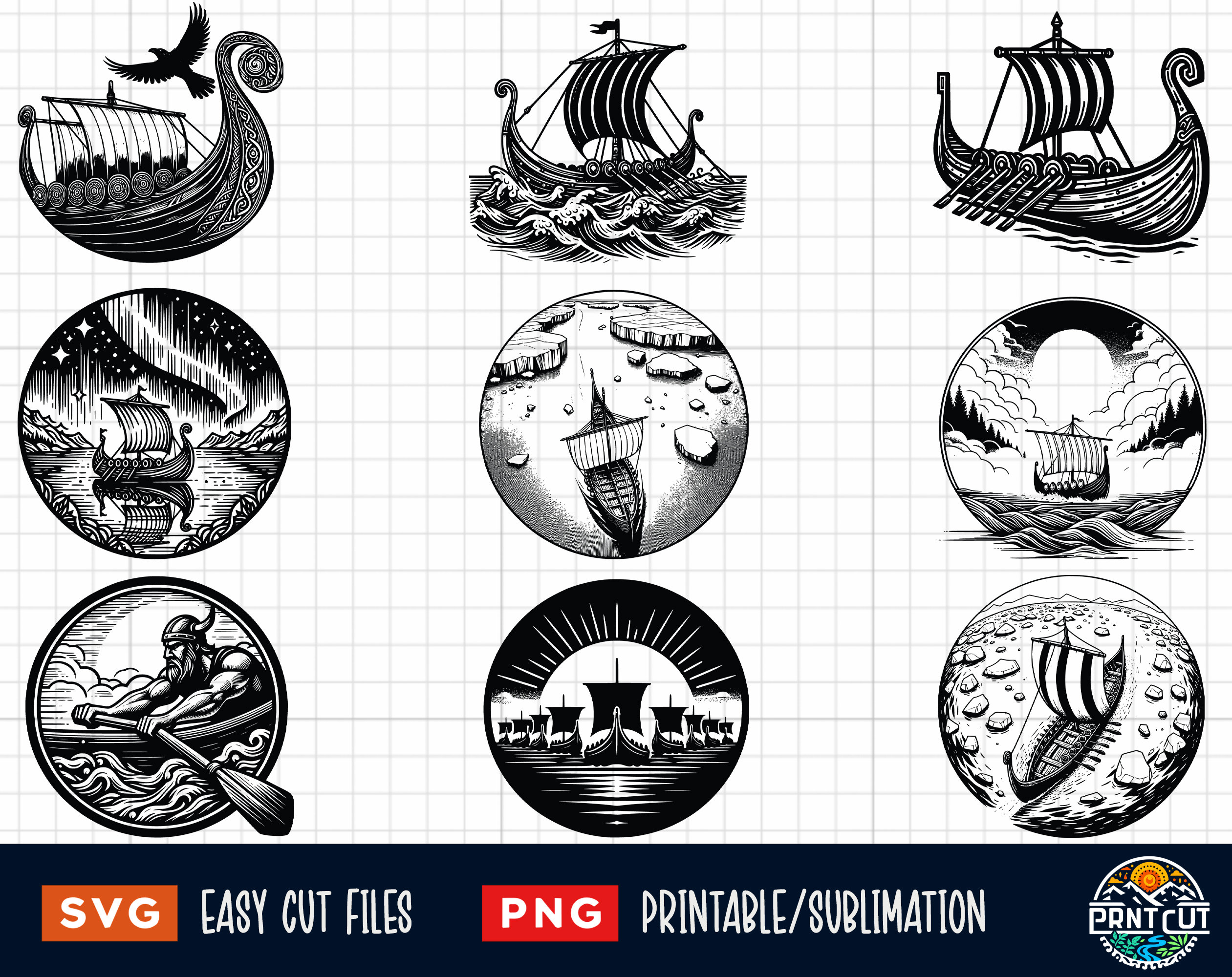 25 VIKING Ship SVG Bundle, Viking Boat Svg, Viking Vessel Svg, Viking ...