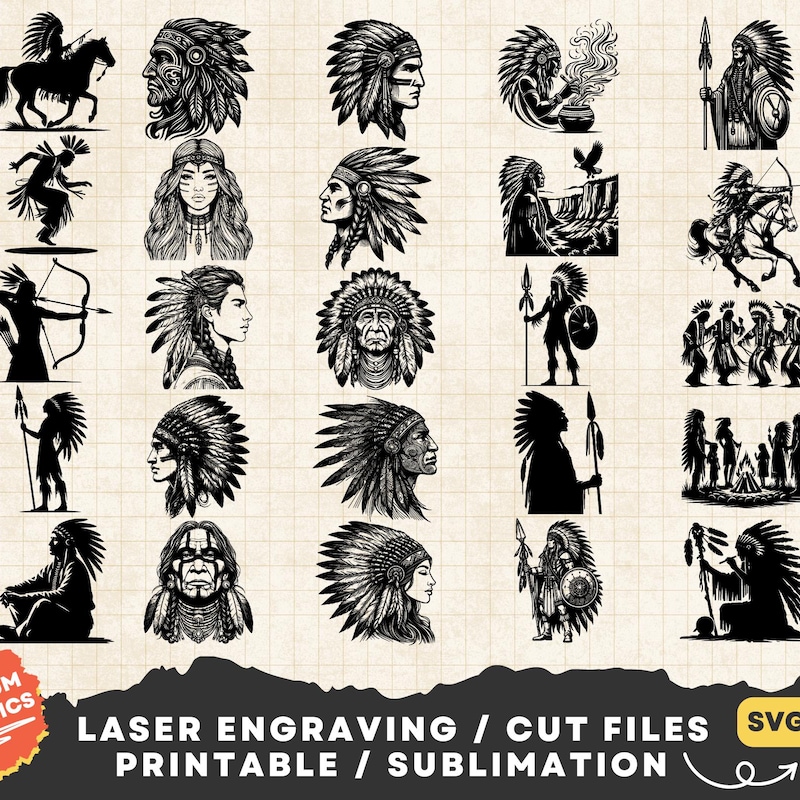 Indian Svg - Etsy