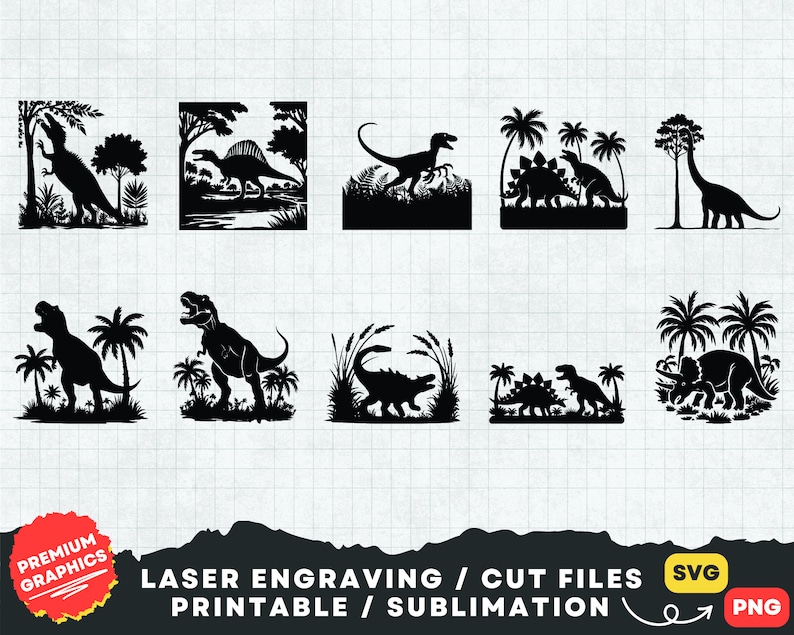 15 Dinosaur Svg, Trex Svg, Dino Svg, Dinosaur Png Clipart, 3D Dinosaur ...