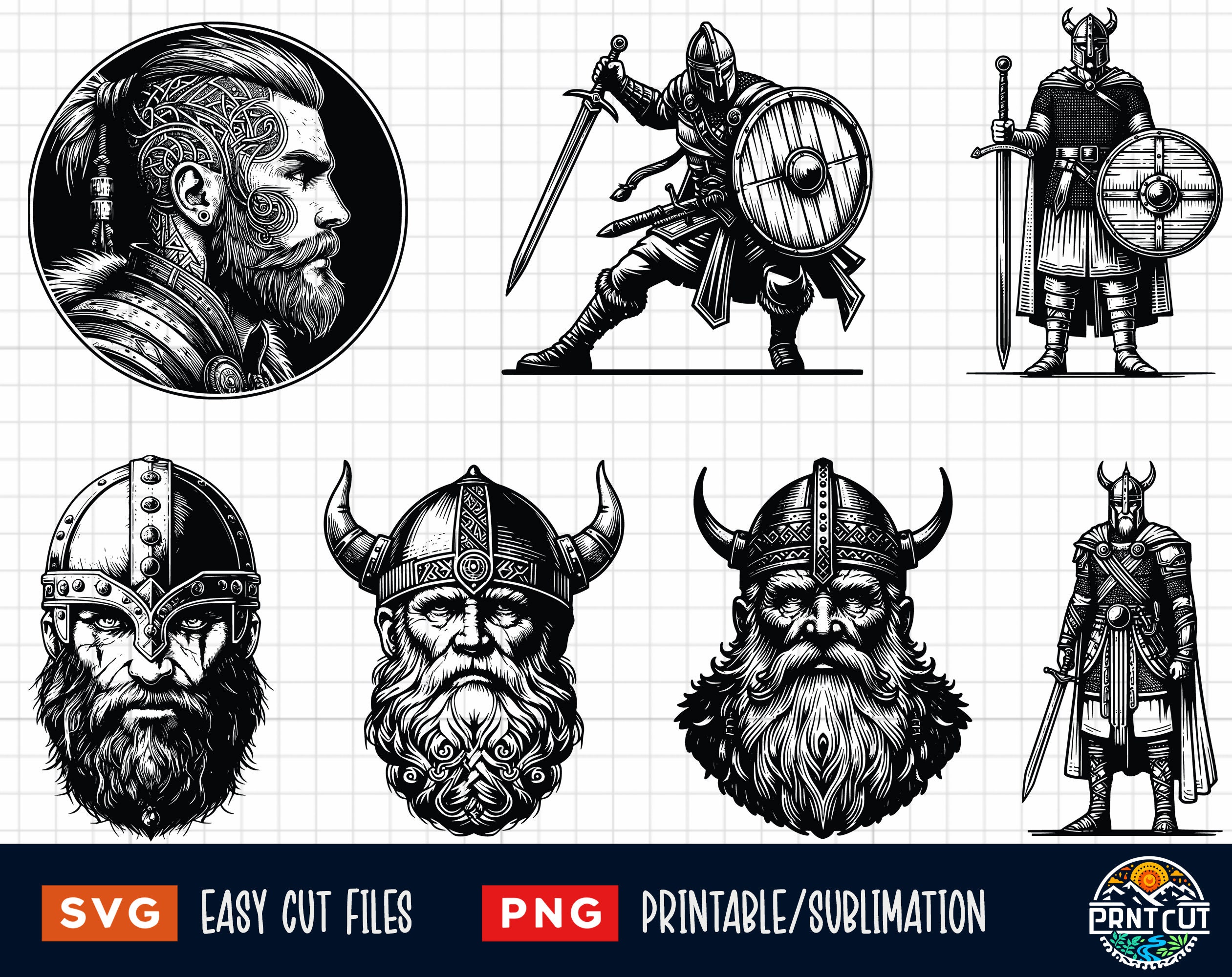 25 VIKING SVG Bundle, Viking Warrior Svg, Warrior Svg, Viking Head Svg ...