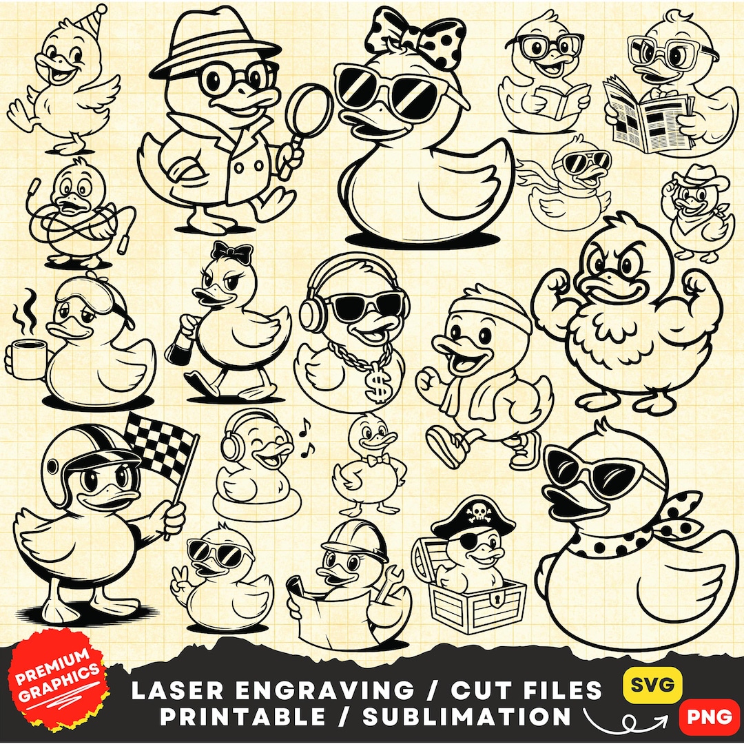 Rubber Duck SVG, Cute Duck Svg, Baby Duck Svg, Funny Duck Svg, Rubber ...