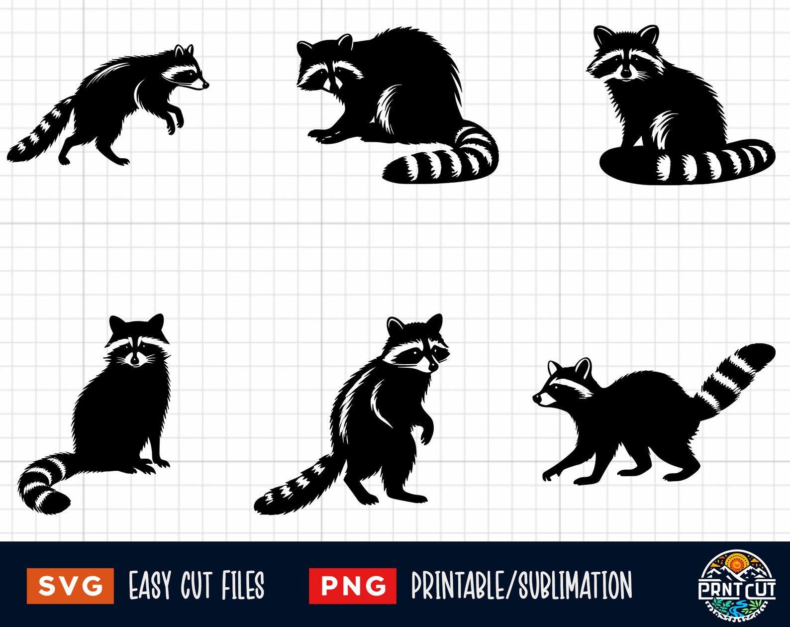 30 Raccoon SVG Bundle, Raccoon Svg, Raccoon Head Svg, Raccoon Png ...