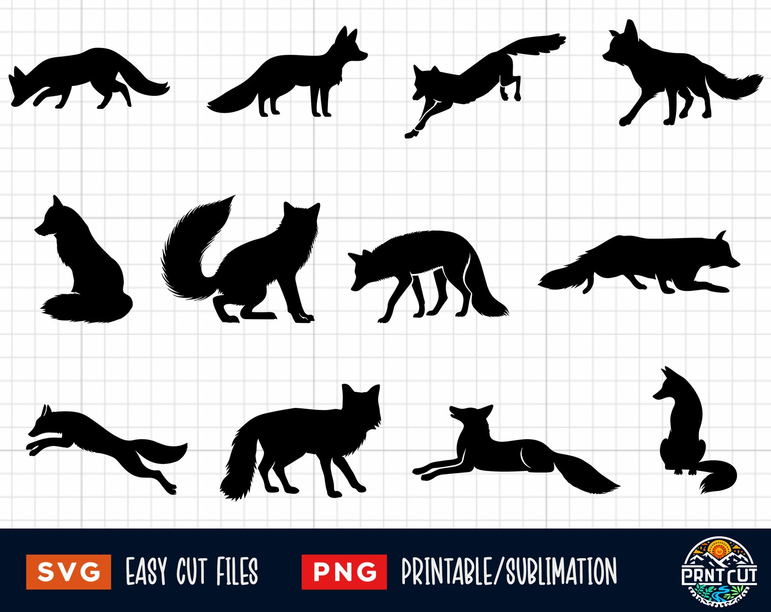 30 Fox SVG Bundle, Fox Svg, Fox Png, Foxes Svg Png, Fox Cut File, Fox ...