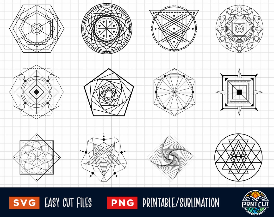 35 Sacred Geometry SVG Bundle, Sacred Geometry Svg, Sacred Geometry Png ...