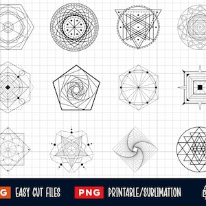 35 Sacred Geometry SVG Bundle, Sacred Geometry Svg, Sacred Geometry Png ...