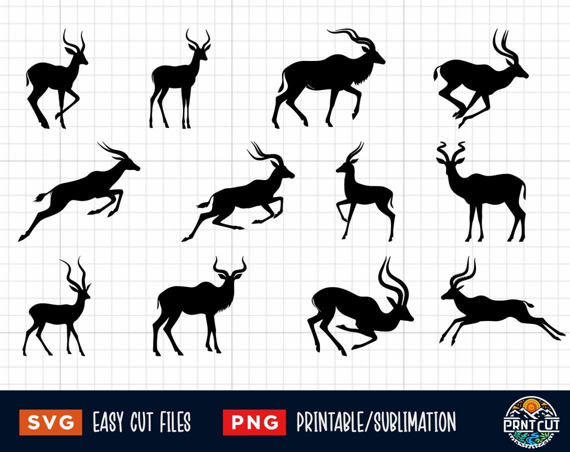 30 Antelope Svg, Gazelle Svg, Antelope Png, Gazelle Head Svg Png ...