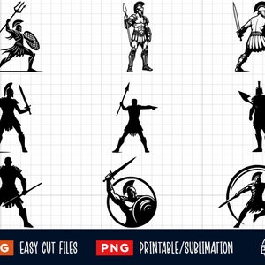 33 Gladiators Bundle, Gladiator Svg, Gladiator Png, Gladiator Clipart ...