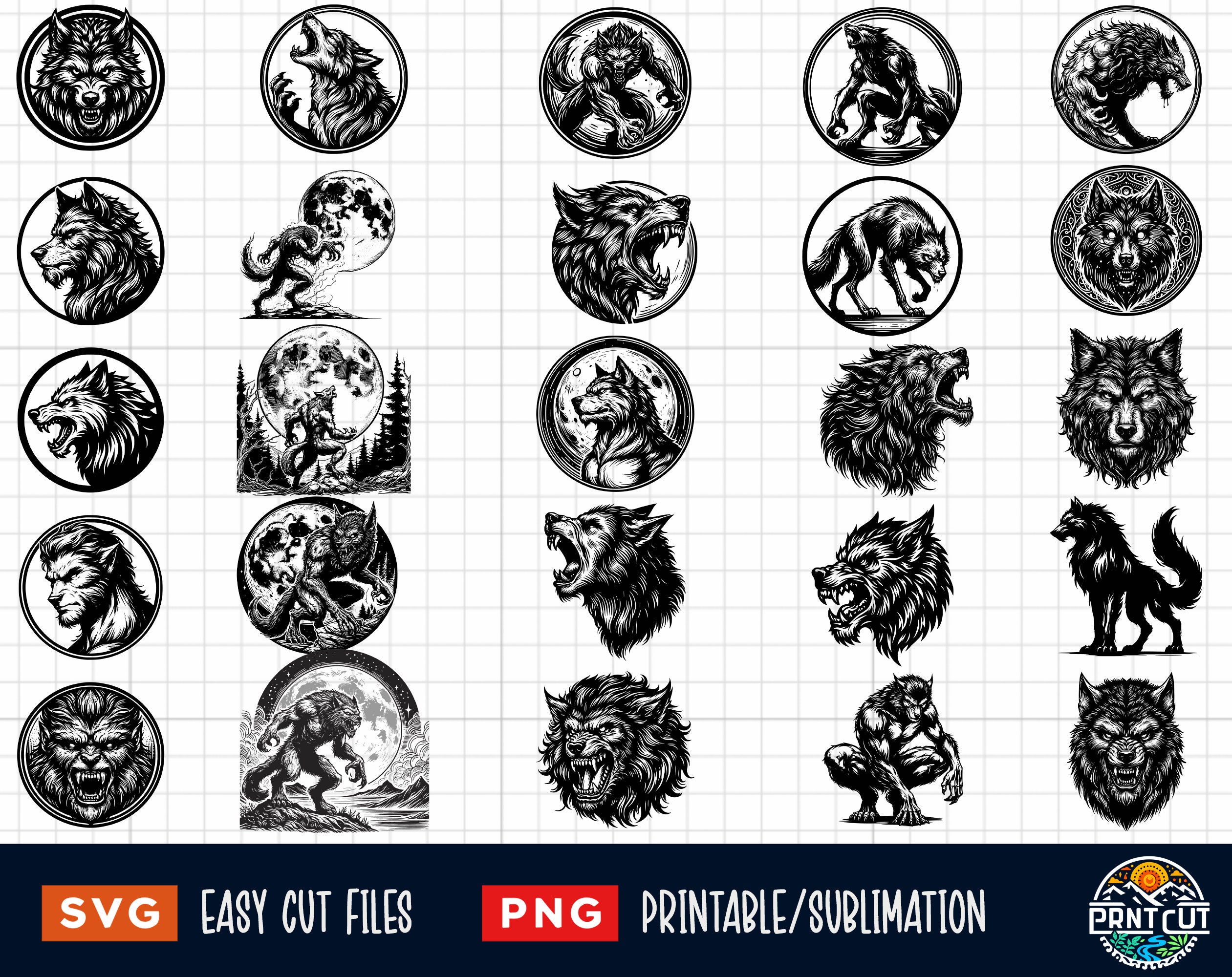 25 Werewolf Svg Bundle, Wolfman Svg Png, Wolf Man Svg, Beast Svg ...