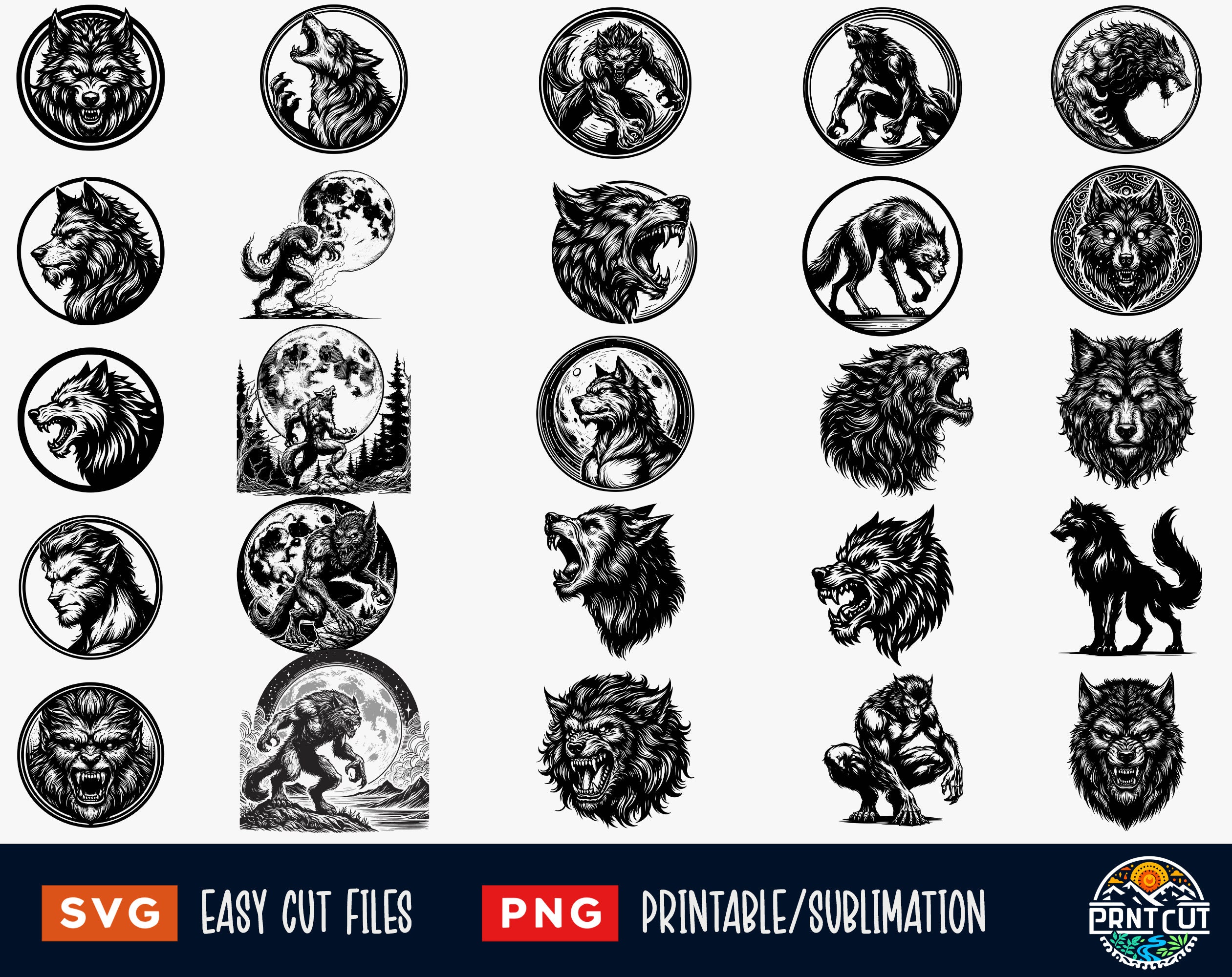 25 Werewolf Svg Bundle, Wolfman Svg Png, Wolf Man Svg, Beast Svg ...