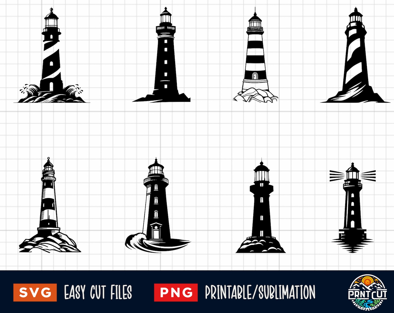 24 Lighthouse Svg Bundle, Lighthouse Svg, Lighthouse Cut Files ...