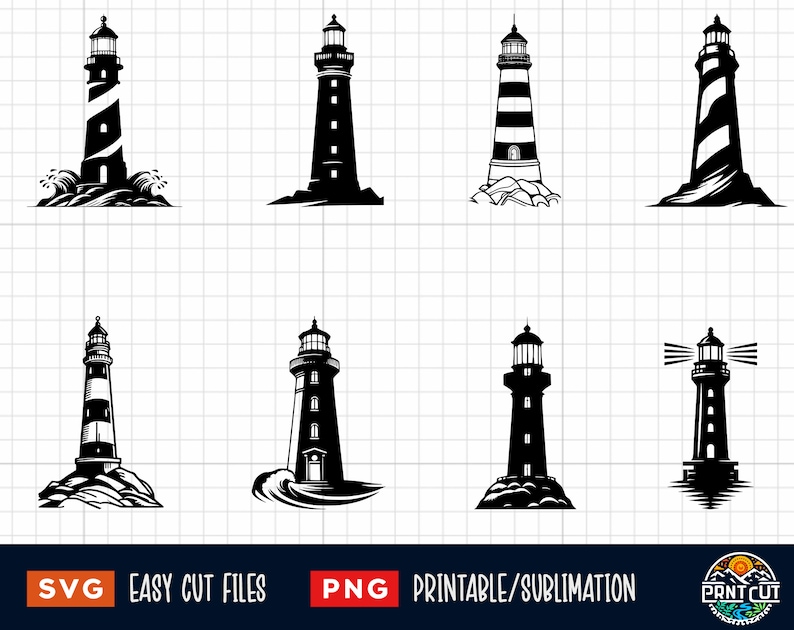 24 Lighthouse Svg Bundle, Lighthouse Svg, Lighthouse Cut Files ...