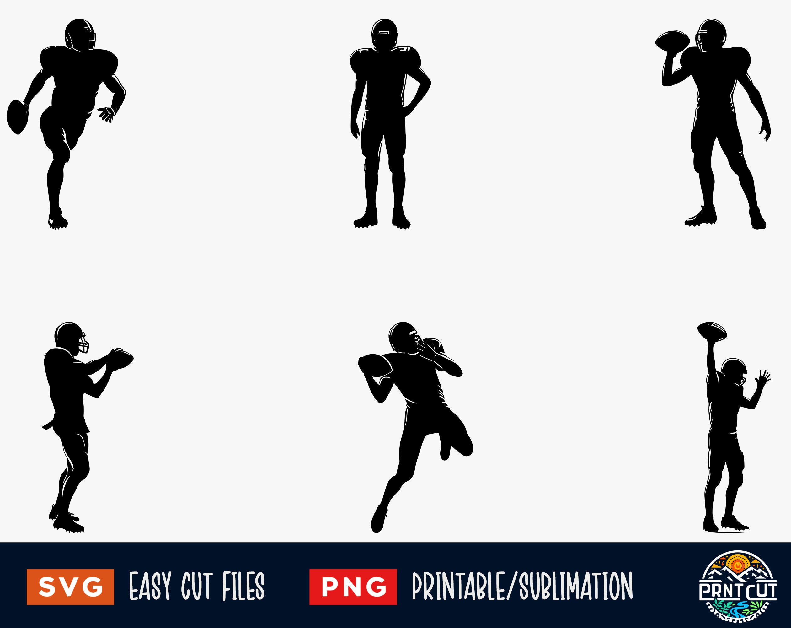 30 Football SVG Bundle, Football Svg, Football Png, Football Player Svg ...