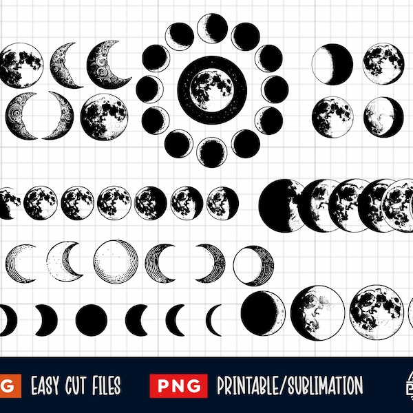 Moon Silhouette - Etsy