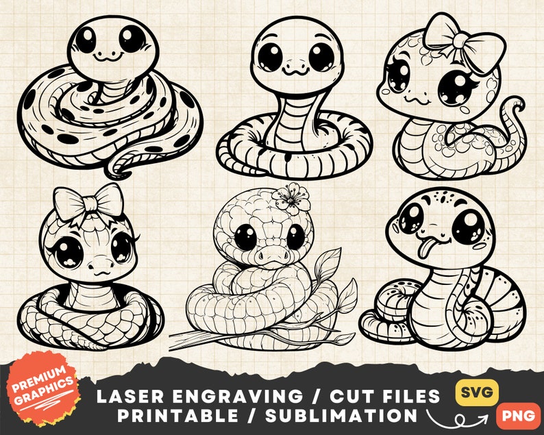Snake Svg Bundle, Snake Svg, Clipart Snake Png Print, Snake Head Svg ...