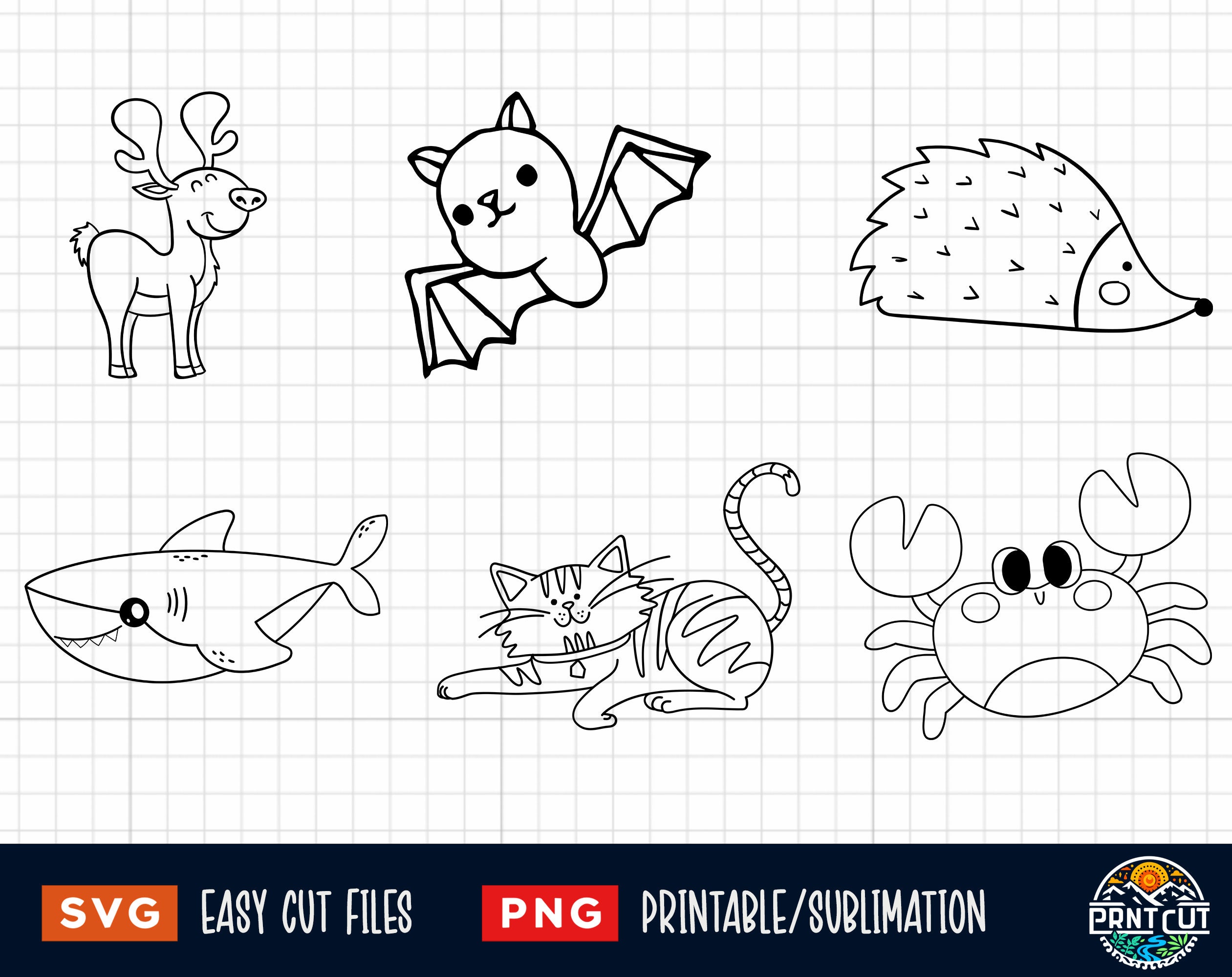 Coloring Animals Svg Png, Baby Animals Svg, Animal Svg, Animals Png ...