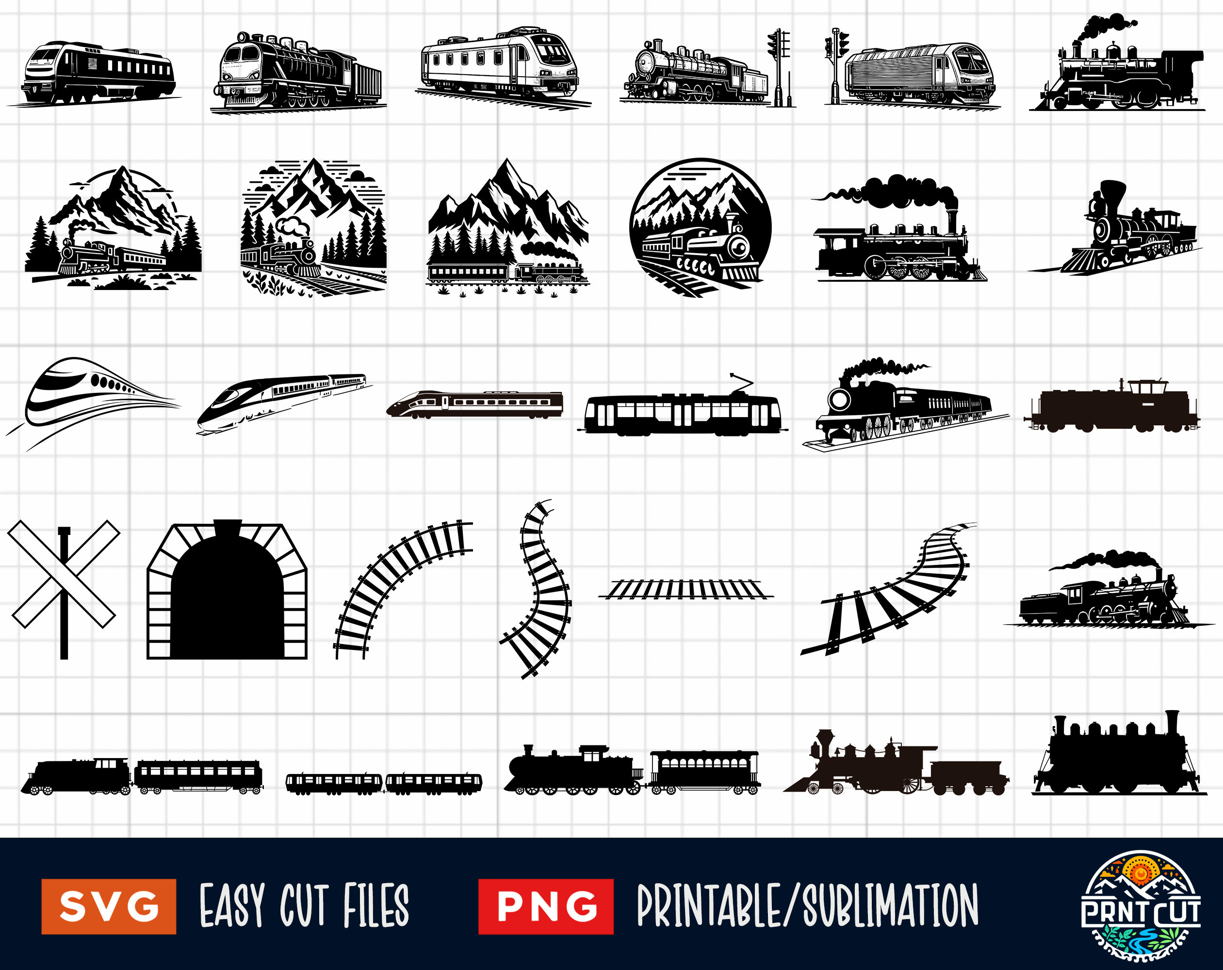 30 Train SVG Bundle Train Svg Train Png Trains Svg Png - Etsy Canada