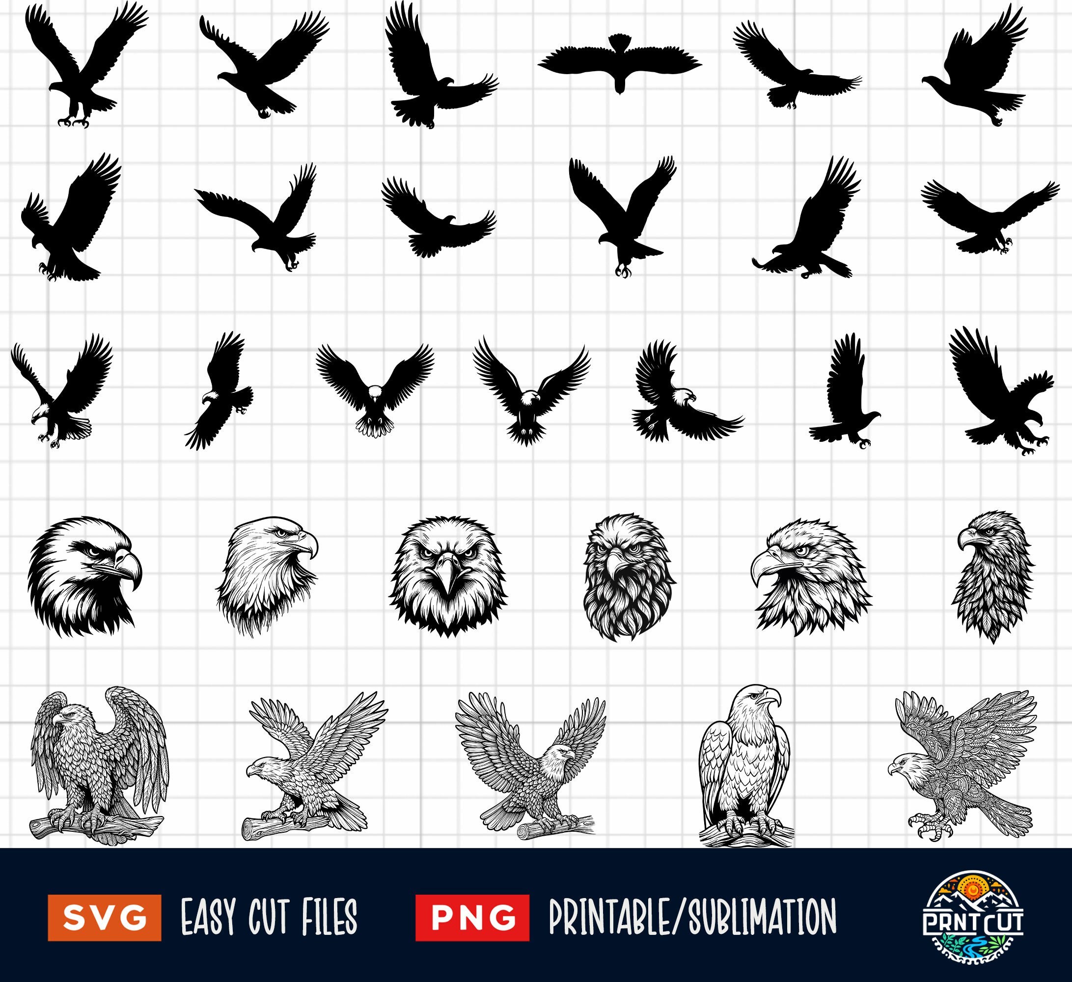 70 American Bald Eagle Svg, Eagle Svg, Bald Eagle Vector, Eagle Clipart ...