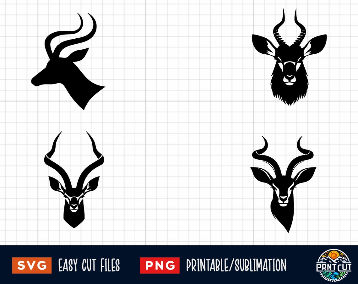 30 Antelope Svg, Gazelle Svg, Antelope Png, Gazelle Head Svg Png ...