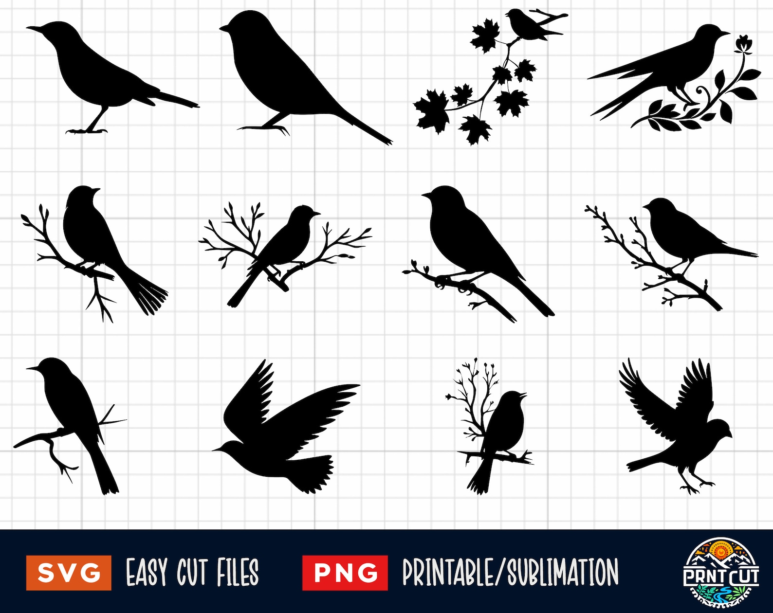 30 Birds SVG Bundle, Bird Svg, Bird Png, Birds Svg Png, Bird Cut File ...