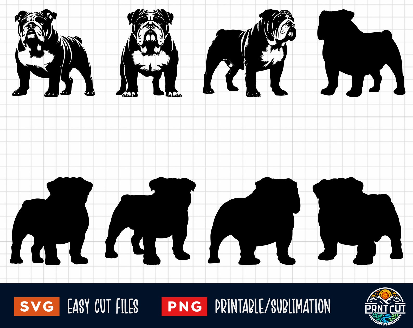 25 Bulldog SVG Bundle, Bulldog Svg, Bulldog Png, Bulldog Dog Svg Png ...