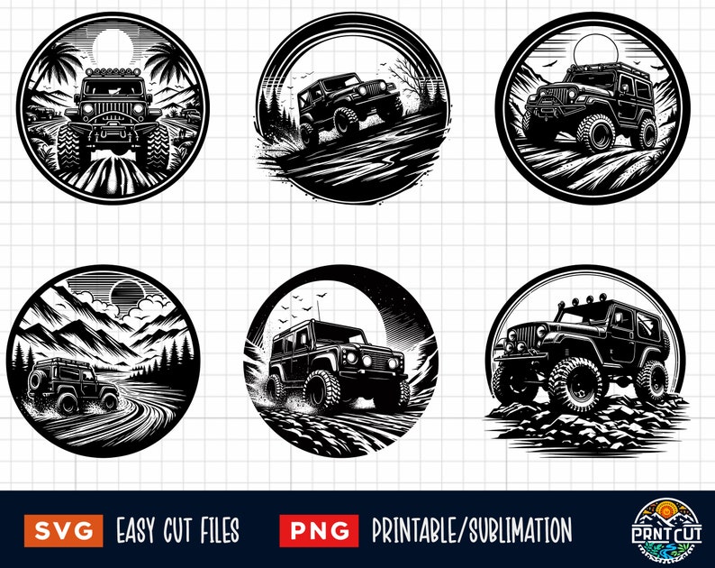 15 OFFROAD Svg Png, Offroad Vehicle Svg, Offroad Clipart Png, Adventure ...