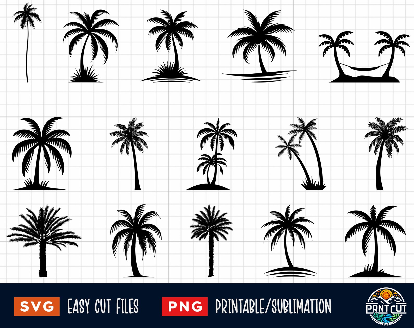 30 Palm Tree SVG Bundle, Palm Tree Svg, Palm Tree Png, Palm Tree Sunset ...