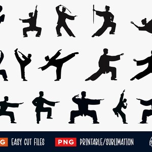 15 Tai Chi SVG Bundle, Tai Chi Svg, Tai Chi Png, Tai Chi Cut File, Tai ...