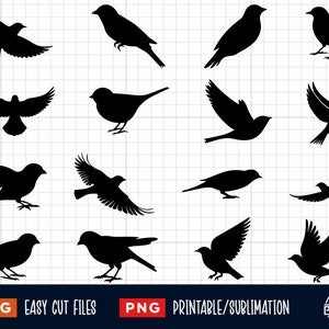 30 Vögel SVG-Bundle, Vogel geschnitten Datei, Vogel Png, Vögel ...