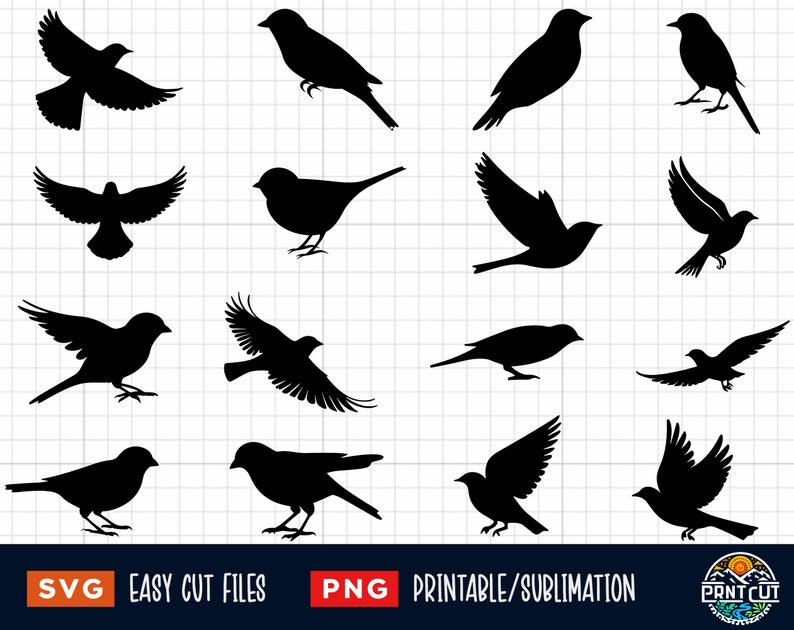 30 Birds SVG Bundle, Bird Svg, Bird Png, Birds Svg Png, Bird Cut File ...