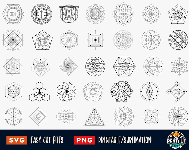 35 Sacred Geometry SVG Bundle, Sacred Geometry Svg, Sacred Geometry Png ...