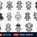 30 Robot SVG Bundle, Robot Svg, Robot Png, Robot Coloring Pages, Robot ...