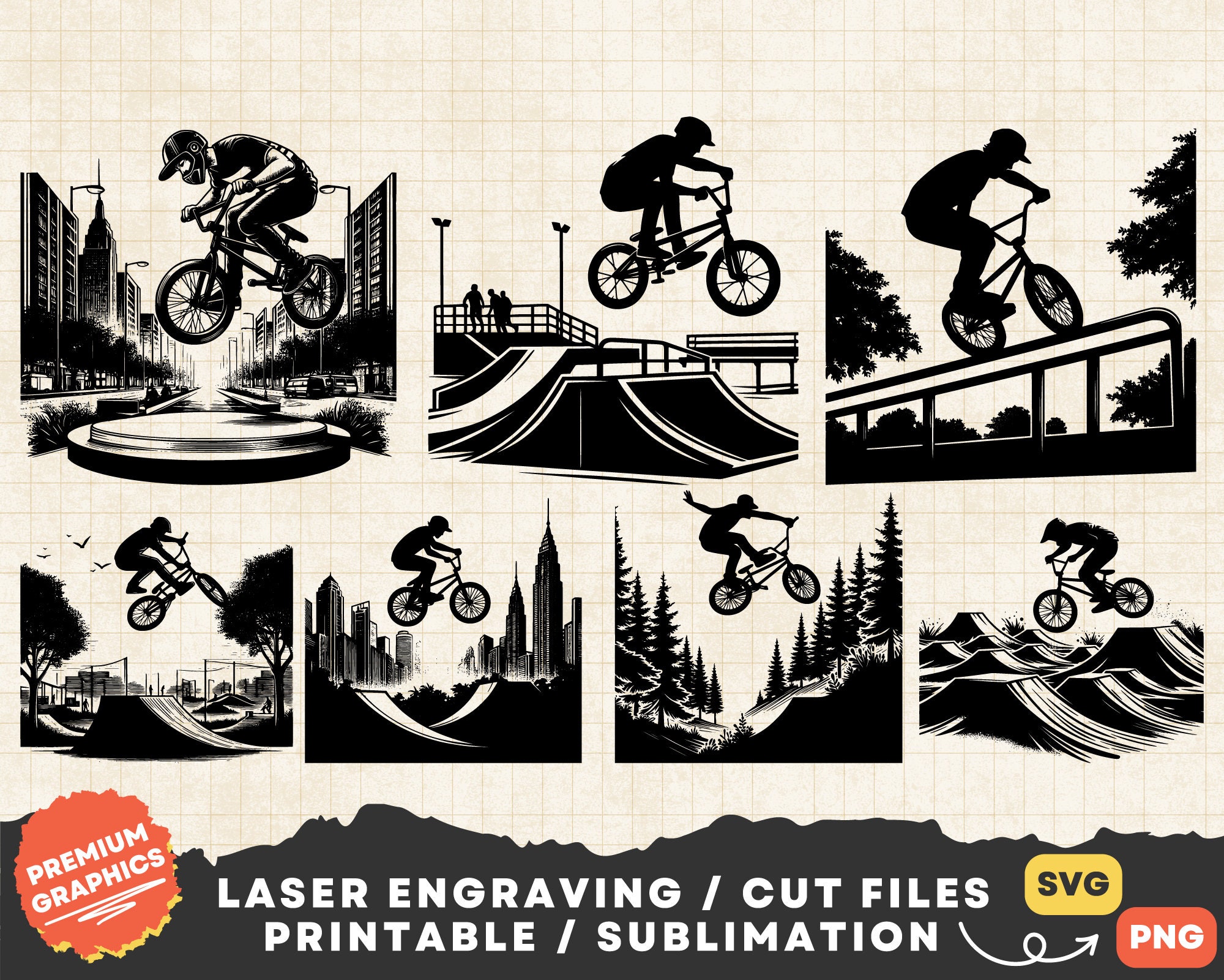 Bmx SVG Bundle, Bmx Svg, Bmx Ornament Svg, Bmx Clipart, Bmx Png, Bmx ...