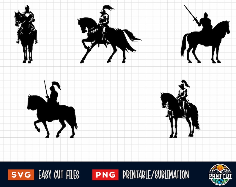 18 Knight Svg Bundle, Knight Svg, Medieval Knight Cut Files, Knight ...