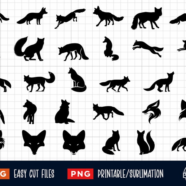 White Fox Logo Svg - Etsy