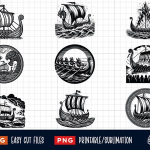 25 VIKING Ship SVG Bundle, Viking Boat Svg, Viking Vessel Svg, Viking ...