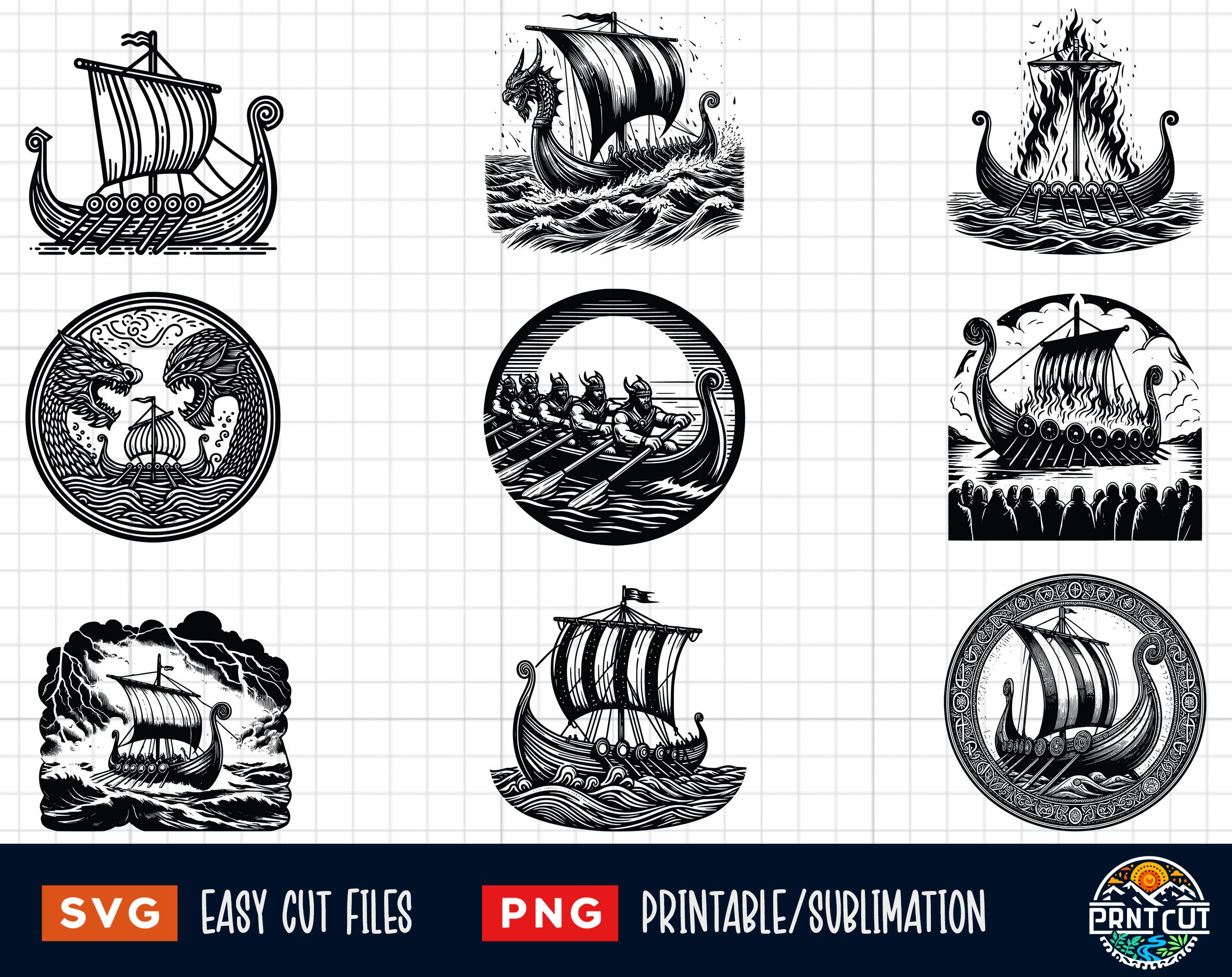 25 VIKING Ship SVG Bundle, Viking Boat Svg, Viking Vessel Svg, Viking ...