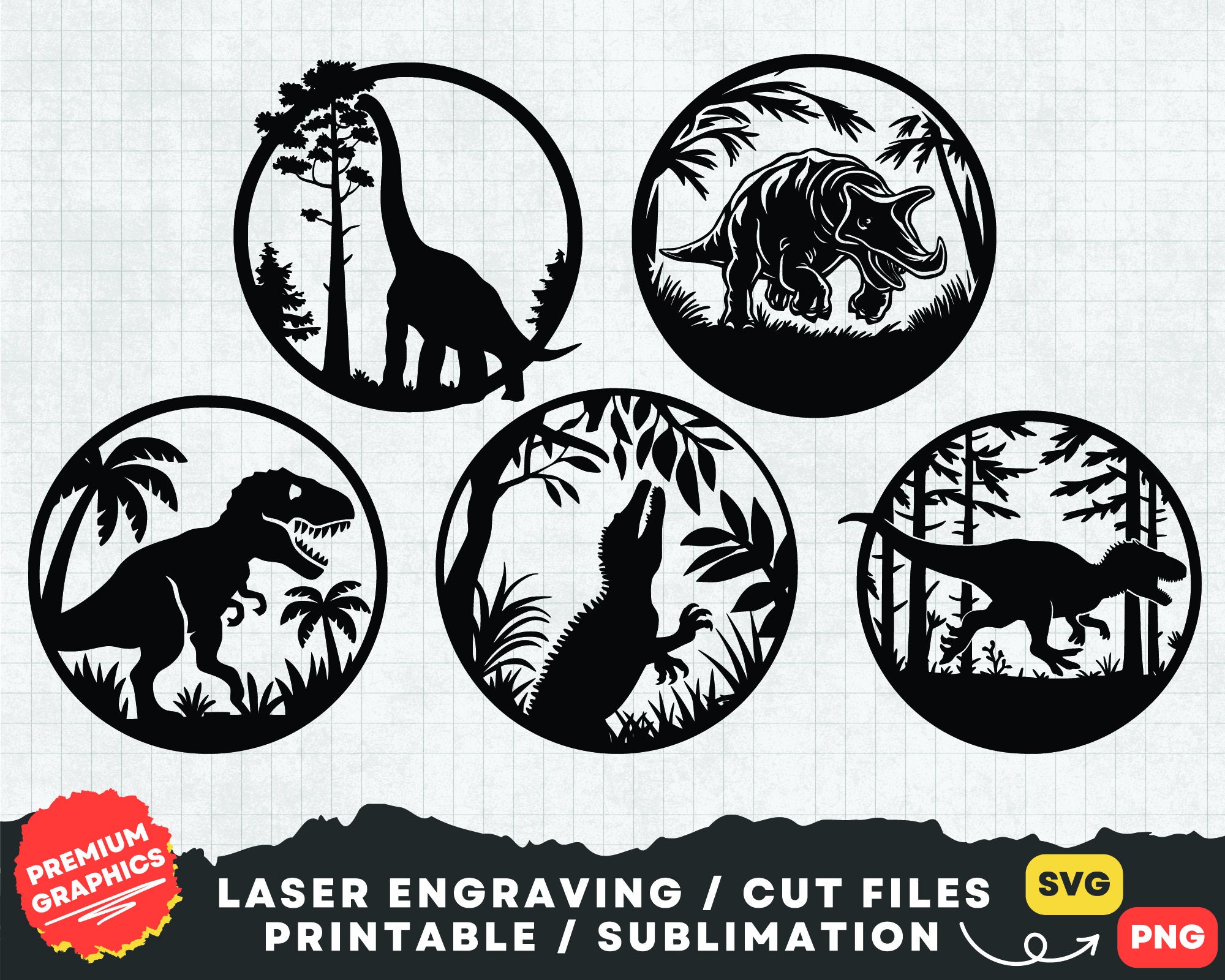 15 Dinosaur Svg, Trex Svg, Dino Svg, Dinosaur Png Clipart, 3D Dinosaur ...