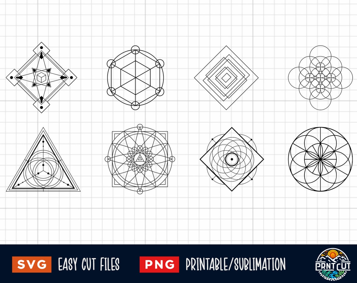 35 Sacred Geometry SVG Bundle, Sacred Geometry Svg, Sacred Geometry Png ...