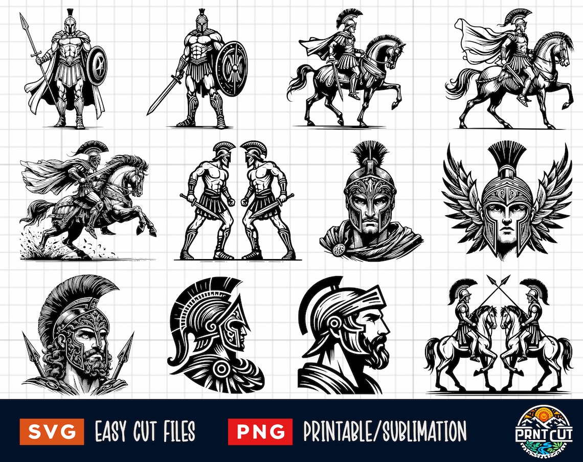 33 Gladiators Bundle, Gladiator Svg, Gladiator Png, Gladiator Clipart ...