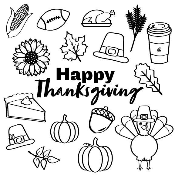 Thanksgiving Clip Art PNG and JPG - Etsy