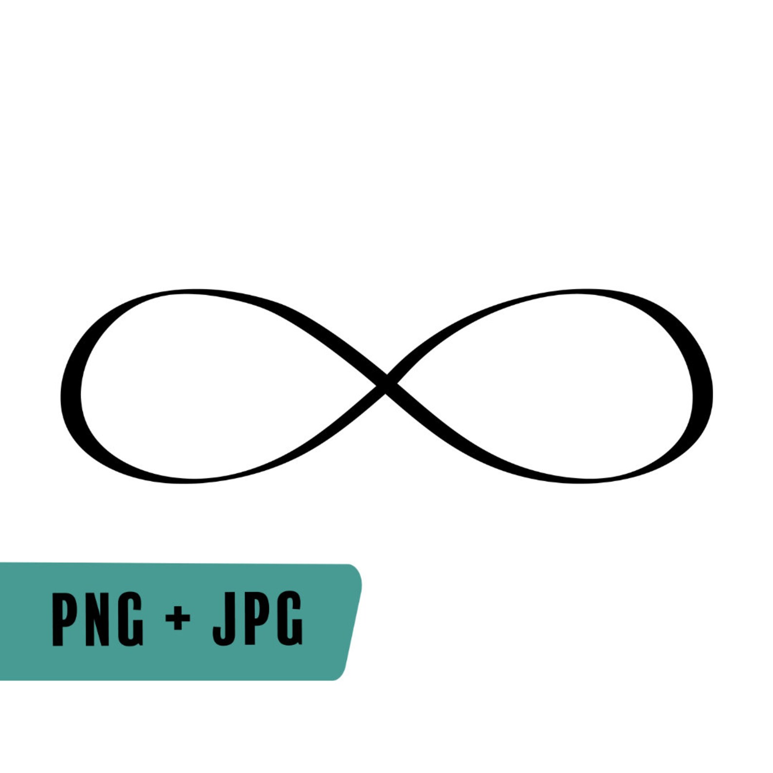 Infinity Symbol Clipart PNG and JPG - Etsy