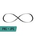 Infinity Symbol Clipart PNG and JPG - Etsy