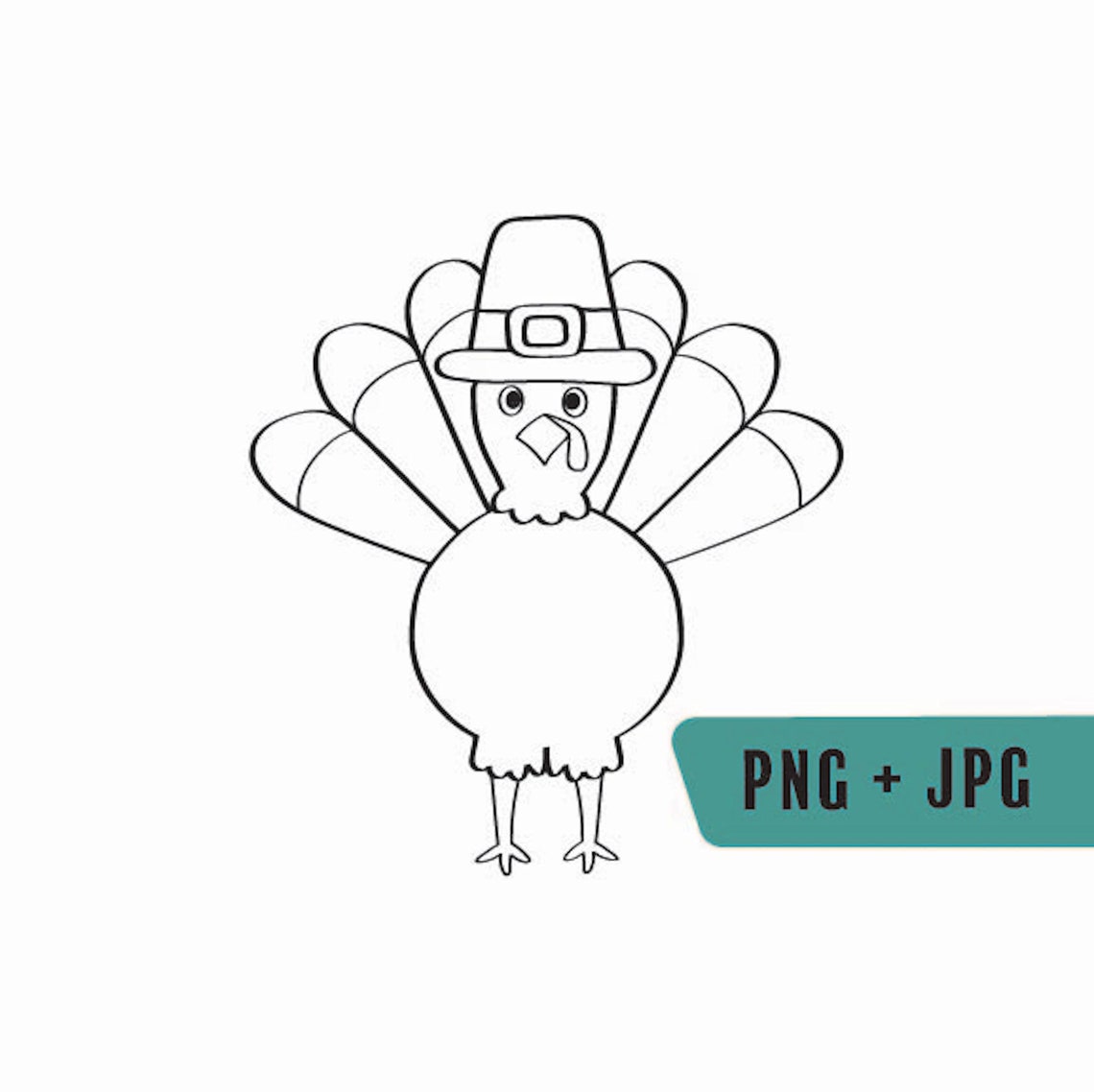 Turkey Clip Art PNG and JPG - Etsy